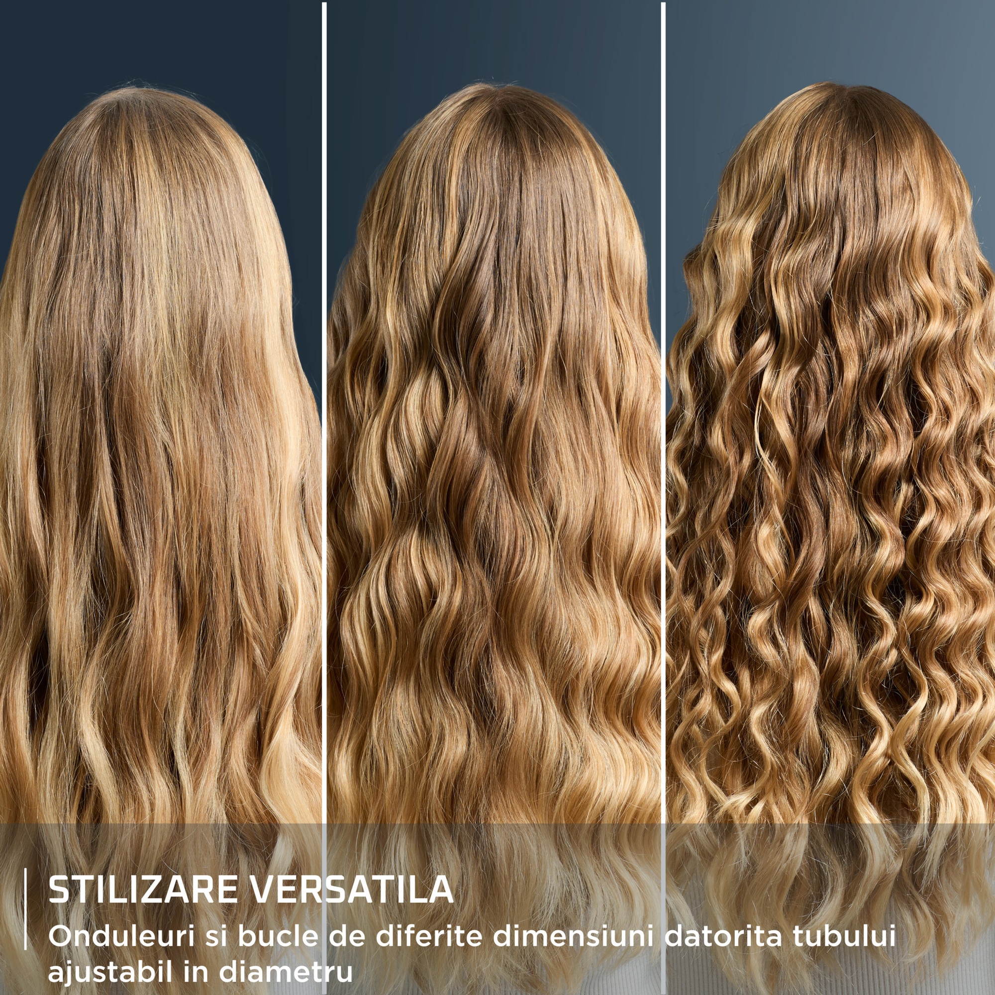 Ondulator de par Rowenta Twist Curl CF4620E0, 75W, 4 trepte de ...