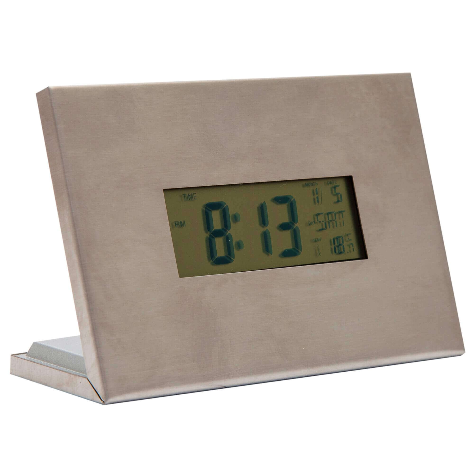 Ceas digital birou TRI International, Argintiu - eMAG.ro