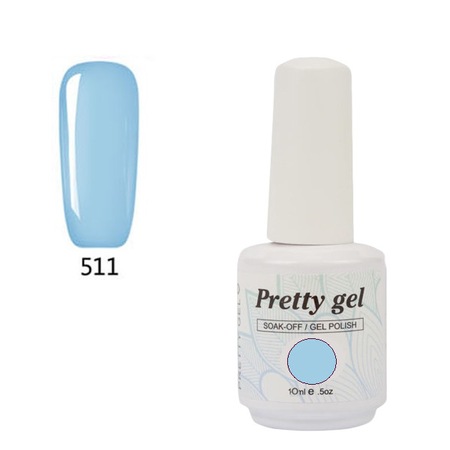 Гел лак Pretty 511 15мл Небе - eMAG.bg
