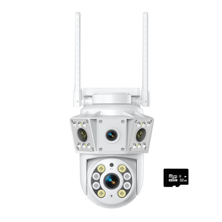 Camera de supraveghere Xenco K30 Pro Max, duala, Full HD 1080P, viziune ...