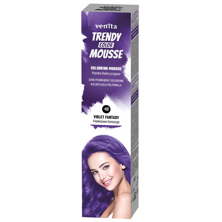 Spuma coloranta de par Trendy, Venita, nr 40, Violet Fantasy, mov ...