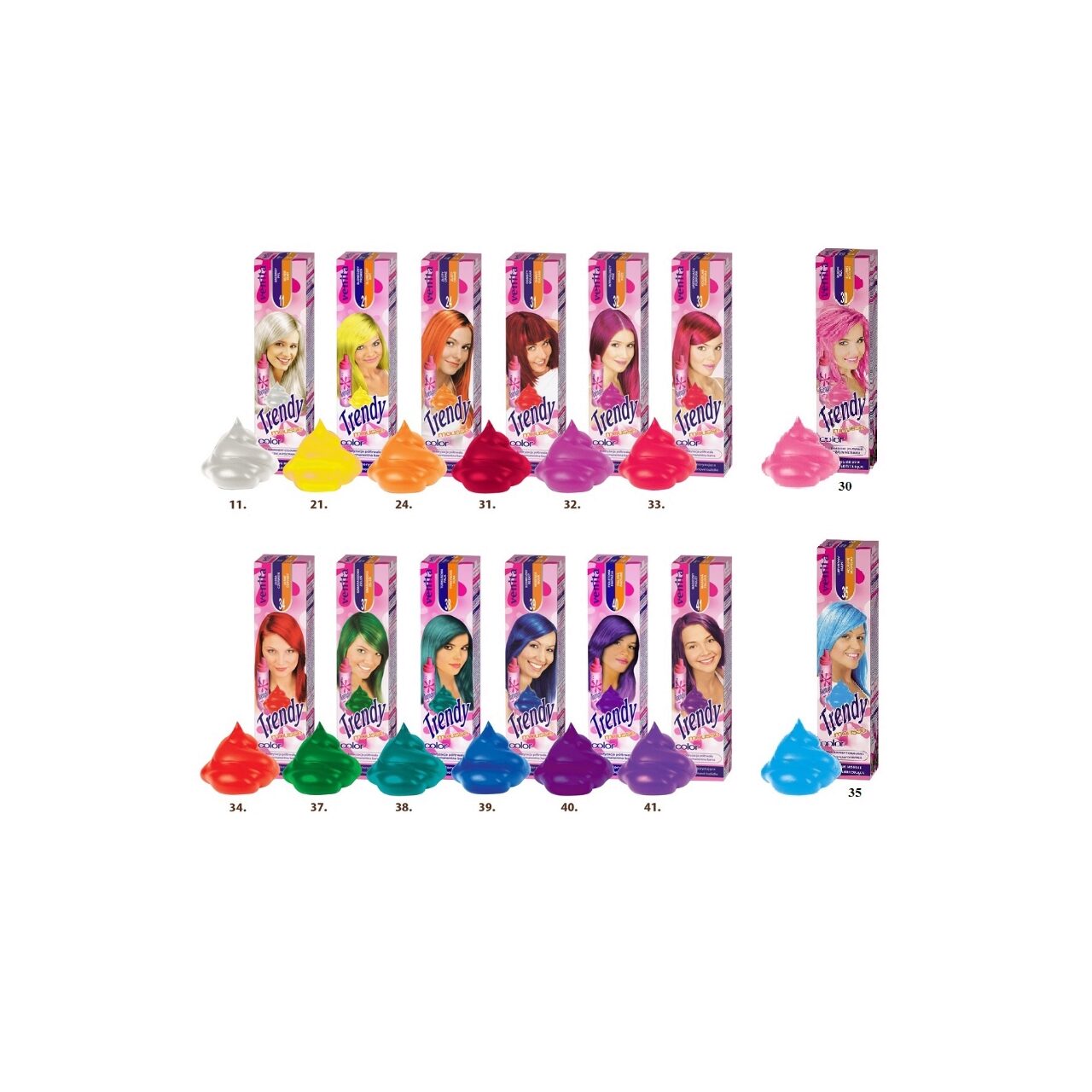 Spuma coloranta de par Trendy, Venita, nr 40, Violet Fantasy, mov ...