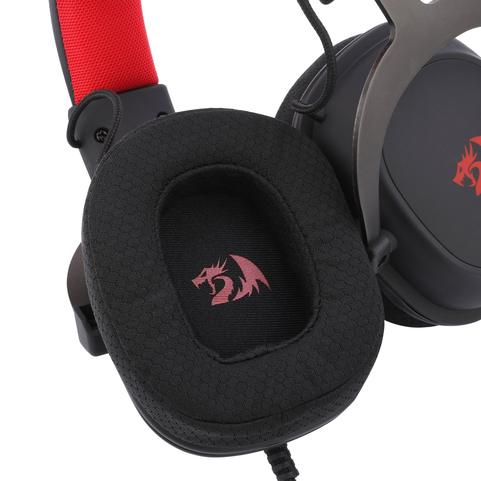 Casti gaming Redragon Zeus Lite, microfon detasabil, cablu cu unitate ...