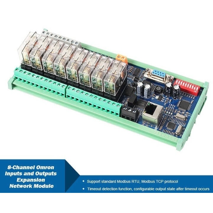 Модул, 8-канален Ethernet входно/изходен релеен 24V DC захранване ...