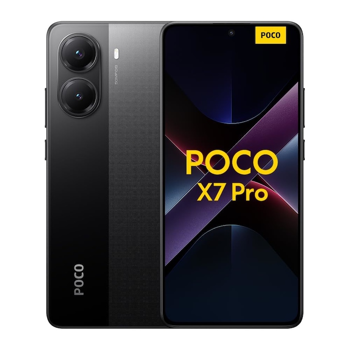 Telefon mobil Poco X7 Pro 5G, 12GB RAM, 512GB, Negru, ecran 6,67 ...