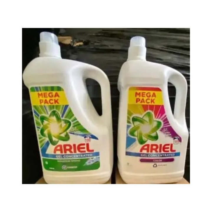 Detergent lichid Ariel 5 L, 100 spalari, Cool Clean Technologie, color - eMAG.ro
