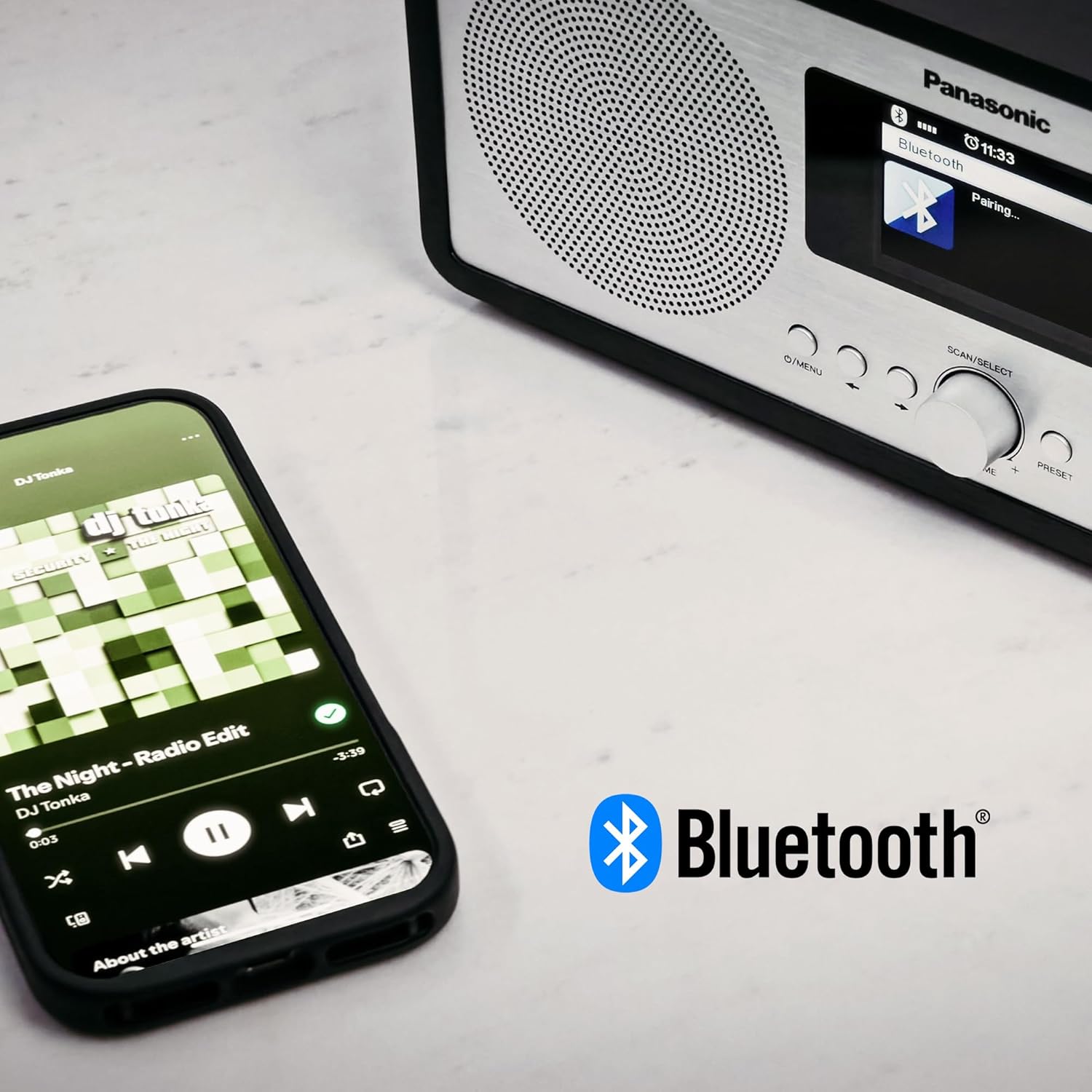 Радио Panasonic RF-D40EGK-K Интернет и DAB+/FM с Bluetooth - eMAG.bg