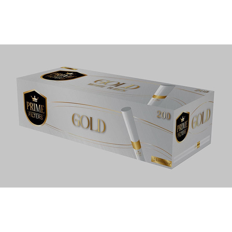 Prime Filters Gold Tuburi tigarete cu filtru 24mm alb cu inel auriu ...
