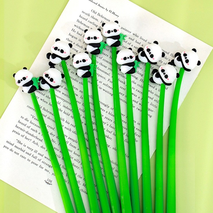 Pix Wobble Panda, 3 stiluri, design dragut, gel negru, 0.5mm - eMAG.ro