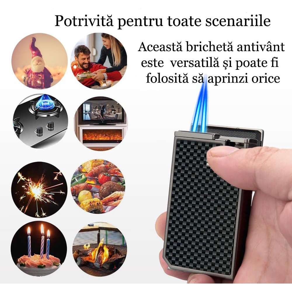 Bricheta HONEST cu butan reincarcabila, bricheta cu butan cu flacara ...