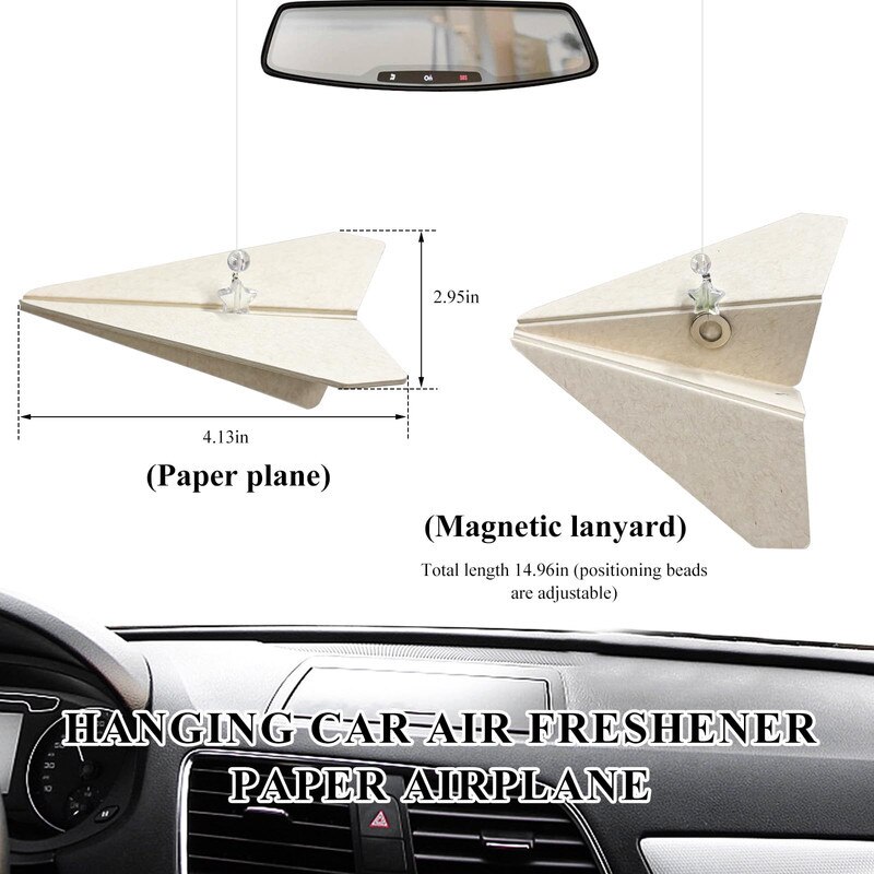 Odorizant auto suspendat cu avioane de hartie, decoratiuni suspendate ...