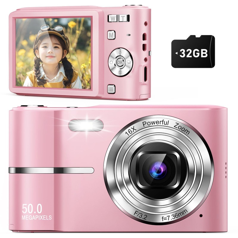 Aparat foto digital compact, Camera digitala compacta cu zoom 16x de ...