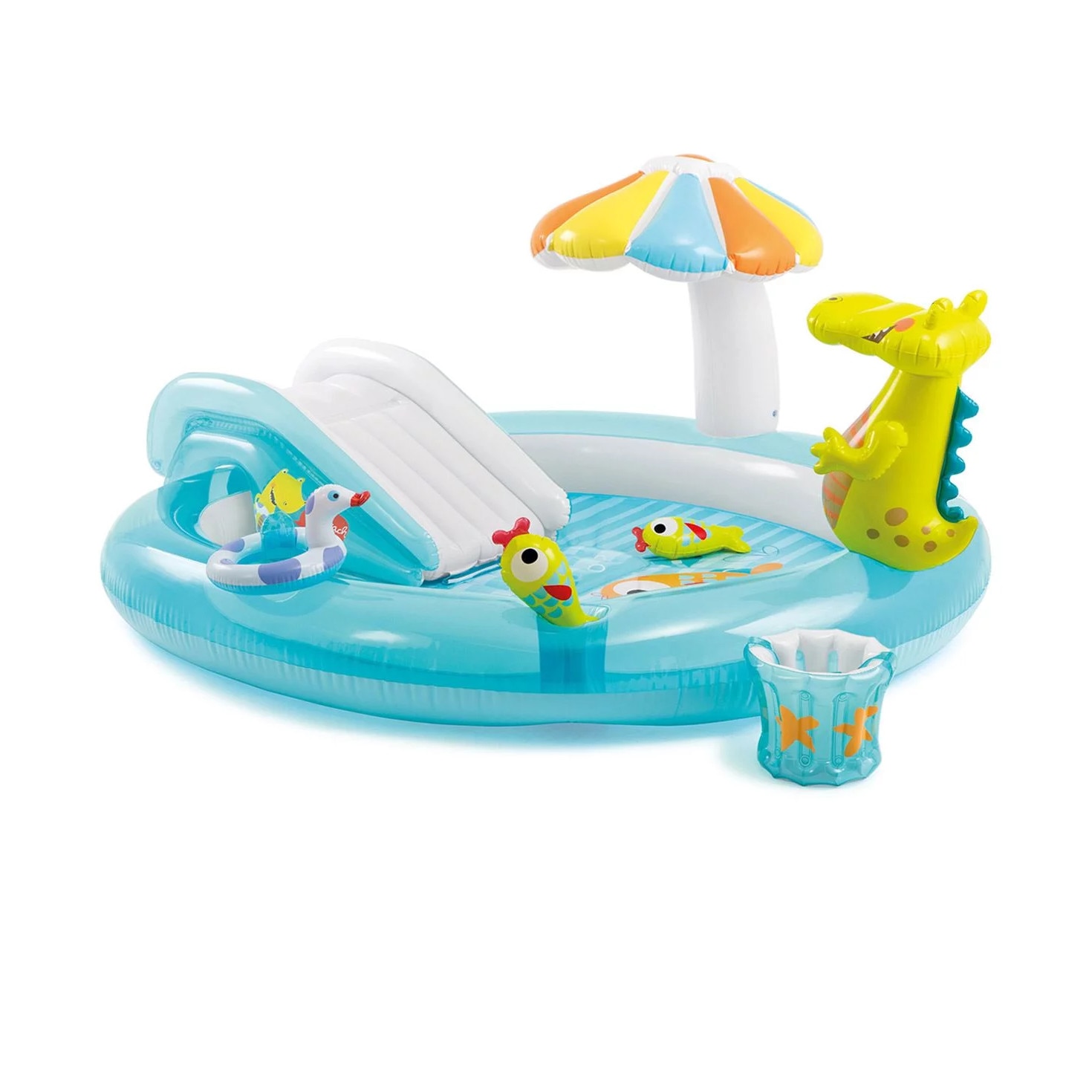 Piscina copii, crocodil, cu topogan - eMAG.ro