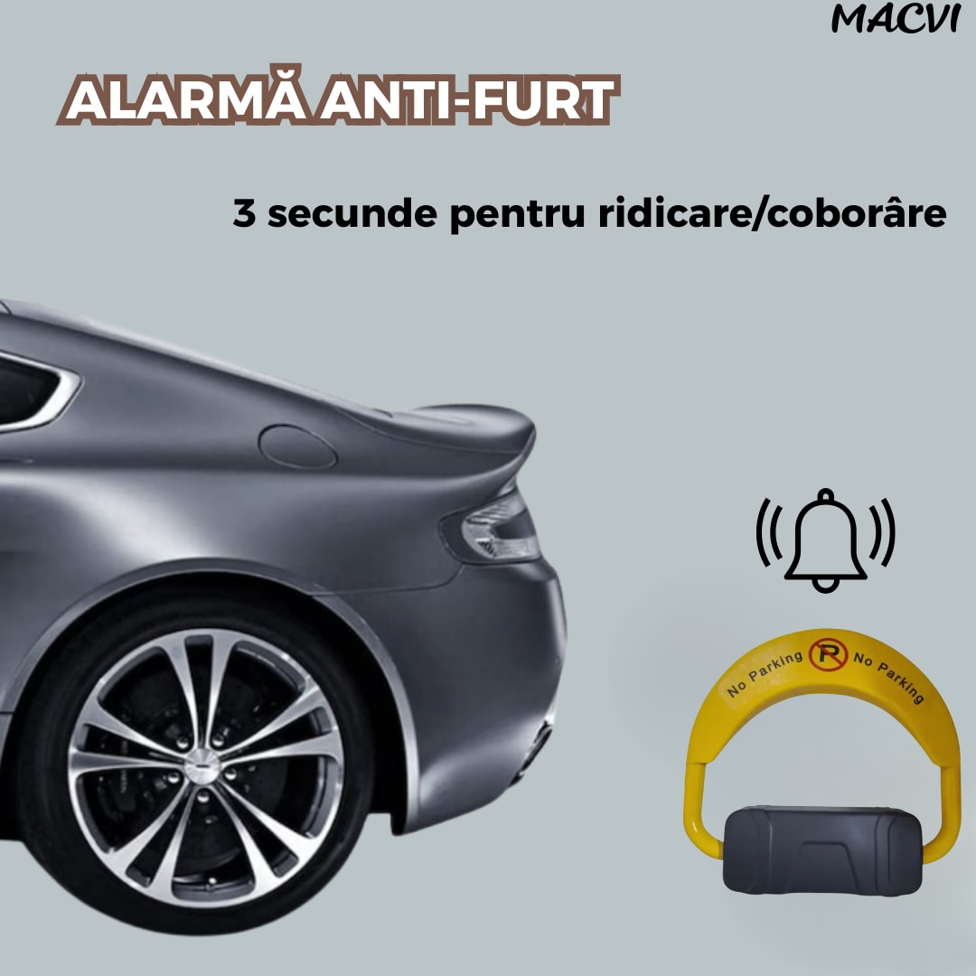 Blocator Parcare Macvi® cu Telecomanda, Actionare Electrica ...