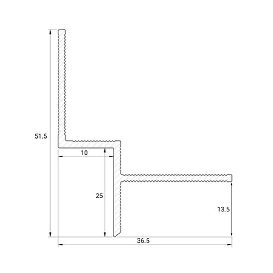 Profil umbrire tavan, Ceiling Shadow Gap, Aluminiu, 2 m - eMAG.ro