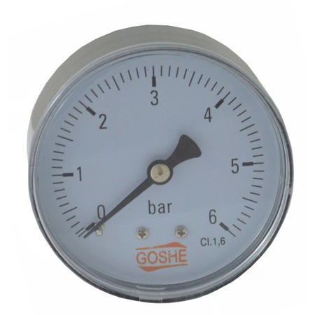 Manometru axial 63mm 0-1,6 bar GOSHE, conexiune 1/4" - eMAG.ro