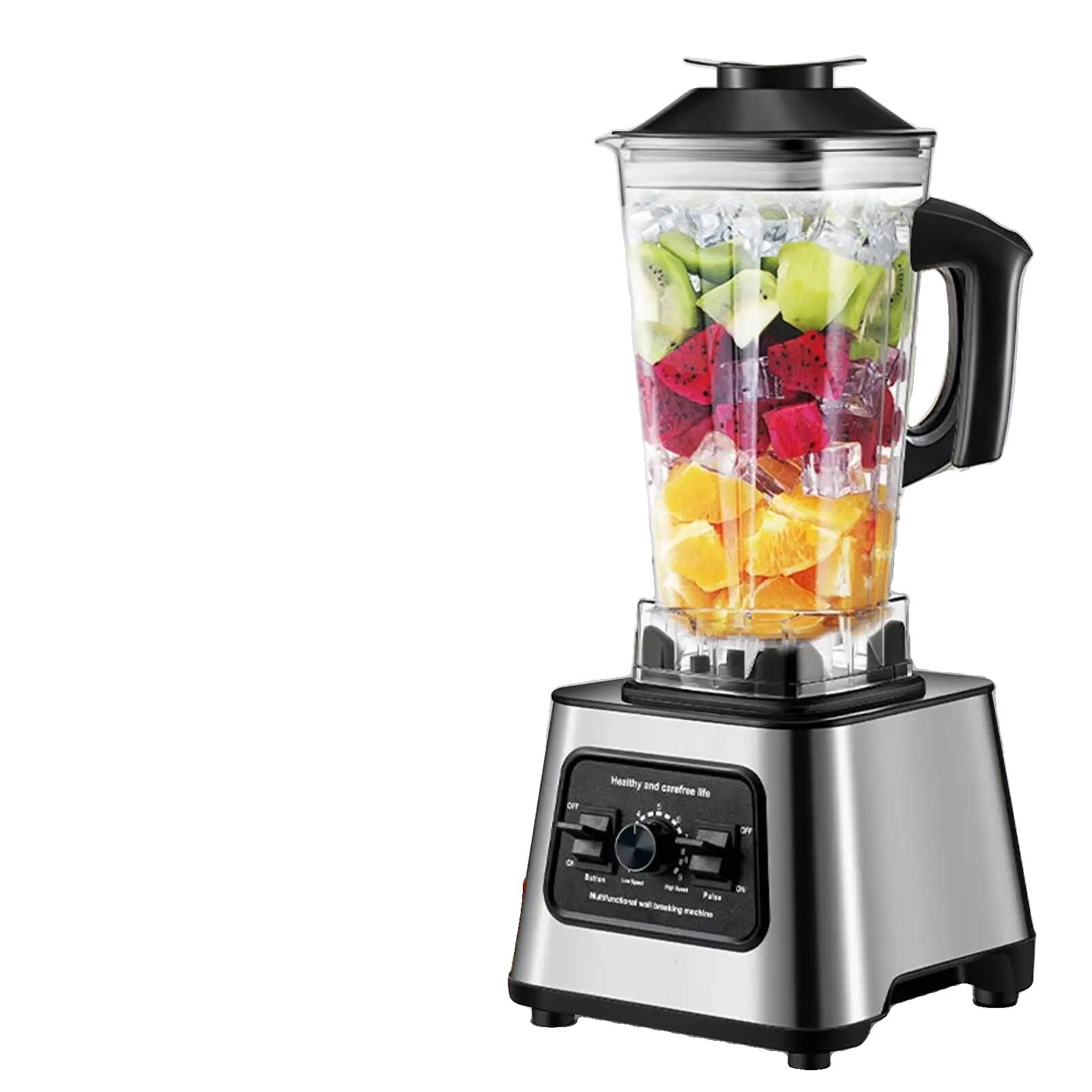 Blender profesional, 6000W, 2.5L, 4 lame din otel inoxidabil, capacitate mare - eMAG.ro