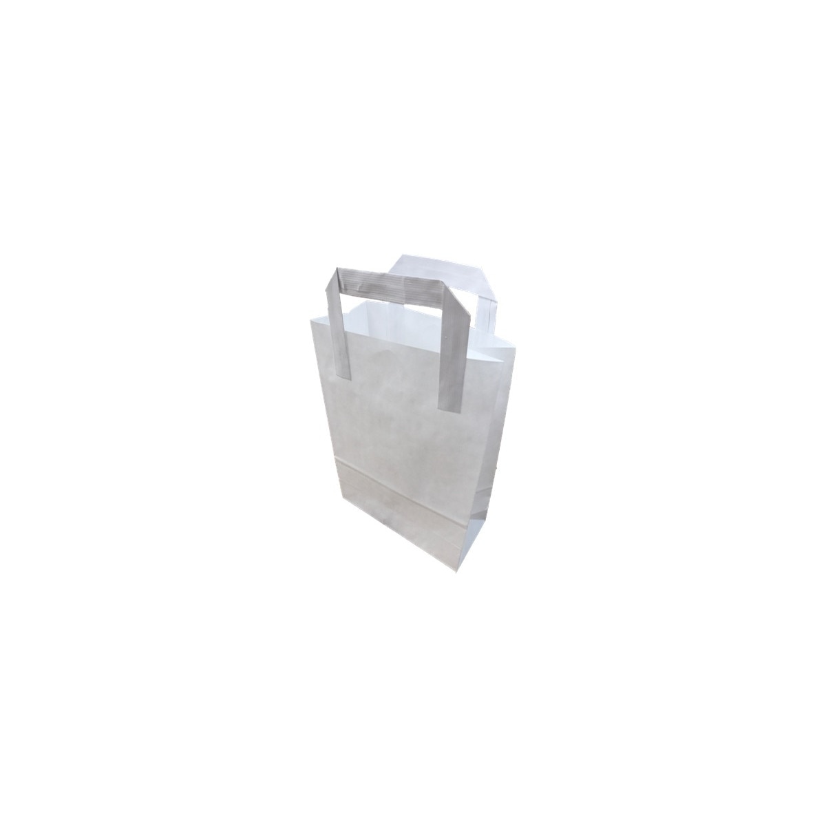 Punga cadou 18 x 9 x 25, set 10 bucati, alba cu maner exterior - eMAG.ro