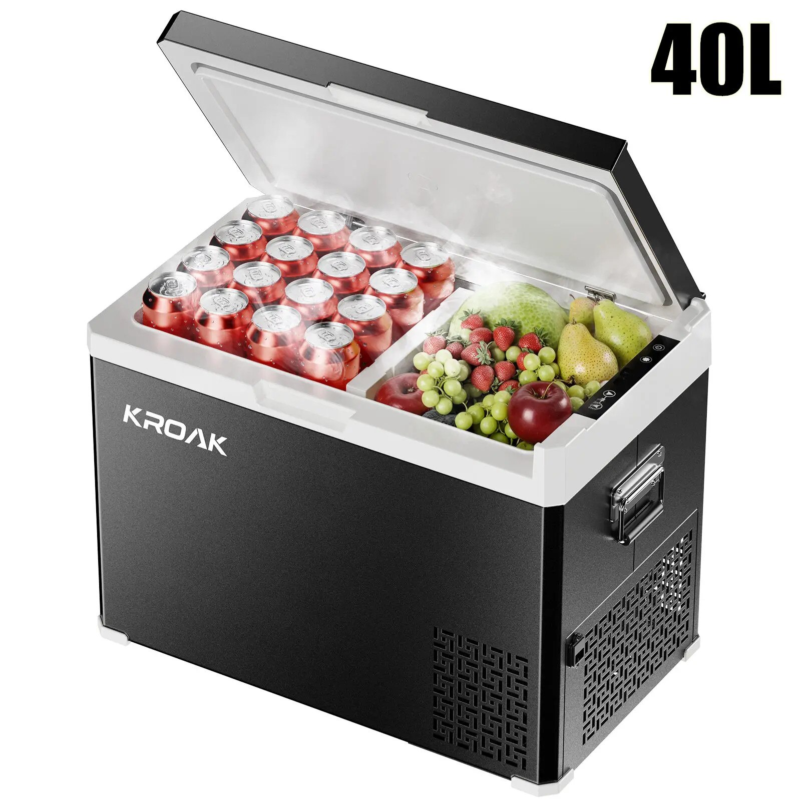 Frigider auto, 40L, sistem dual zone, racire rapida, multicolor - eMAG.ro