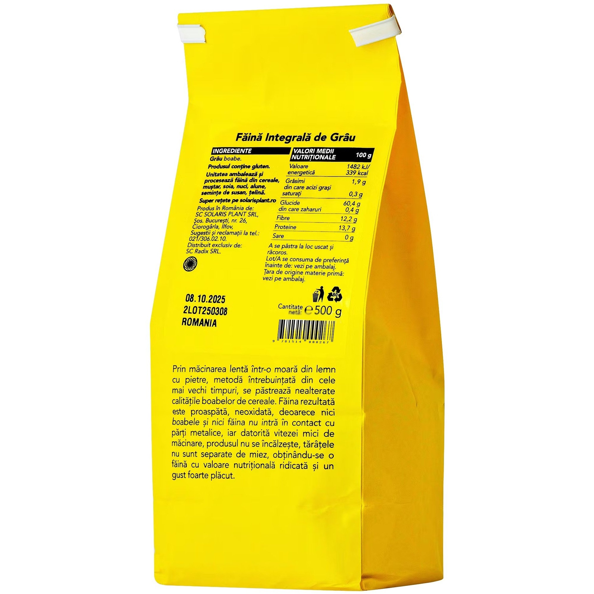 Faina integrala de Grau romanesc 100% natural, macinata lent pe moara ...