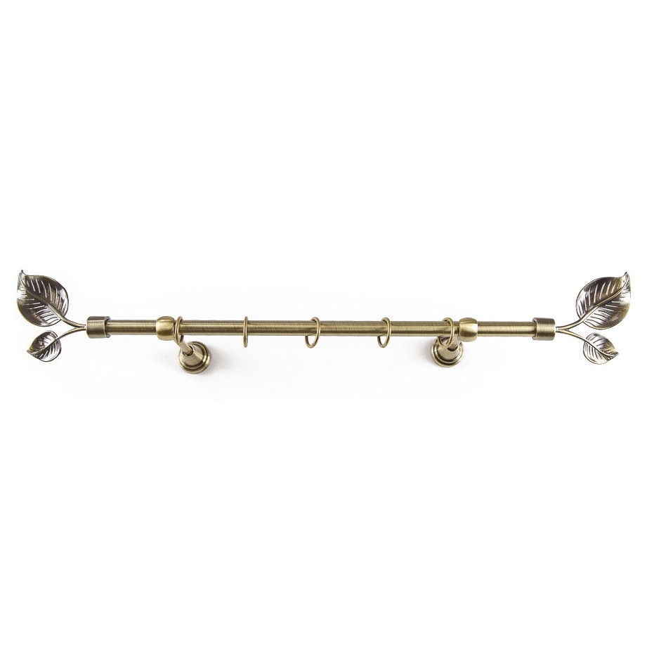 Galerie metalica 300 cm pentru perdele, simpla, model Frunza, grosime ...