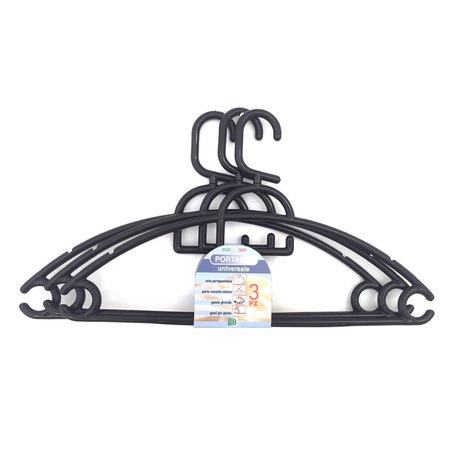 Umerase plastic Futura, 3 buc./set - La Termoplastica - Negru - eMAG.ro