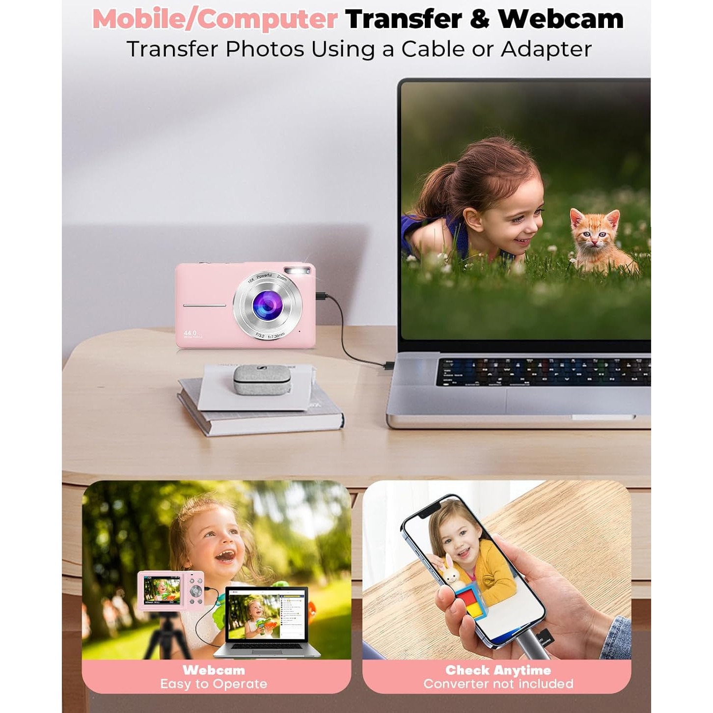 Camera foto compacta, Lynker, Aparat foto digital, camera digitala HD ...