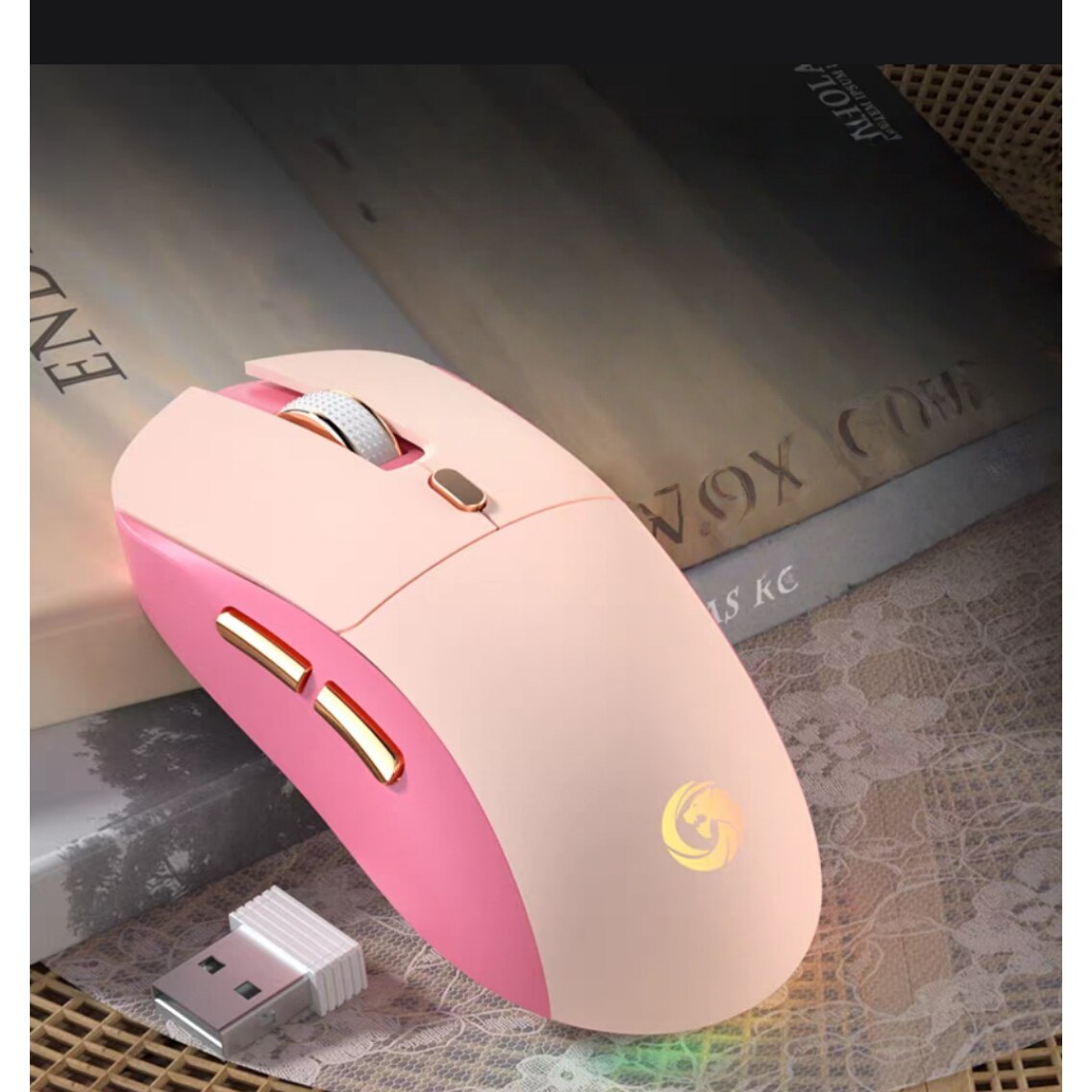 Mouse Wireless Bluetooth si 2.4GHZ, Receptor USB, Silentios, Ergonomic ...