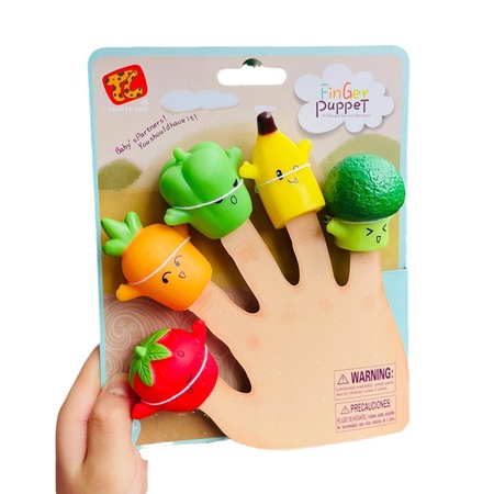Set de papusi de mana pentru copii, jucarii interactive, forme amuzante ...