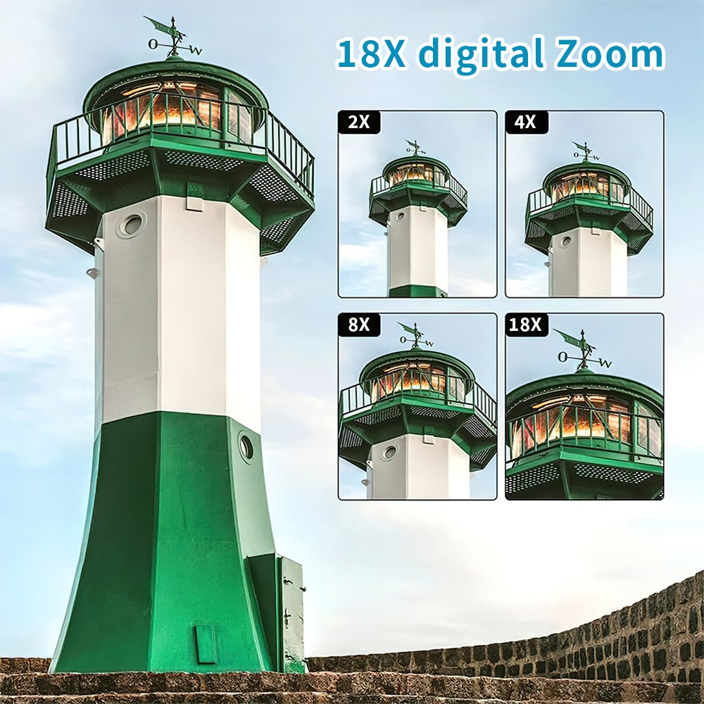 Aparat Foto Digital, Lurelia, 5K, 75MP, 18X Digital Zoom, 32GB TF Card ...