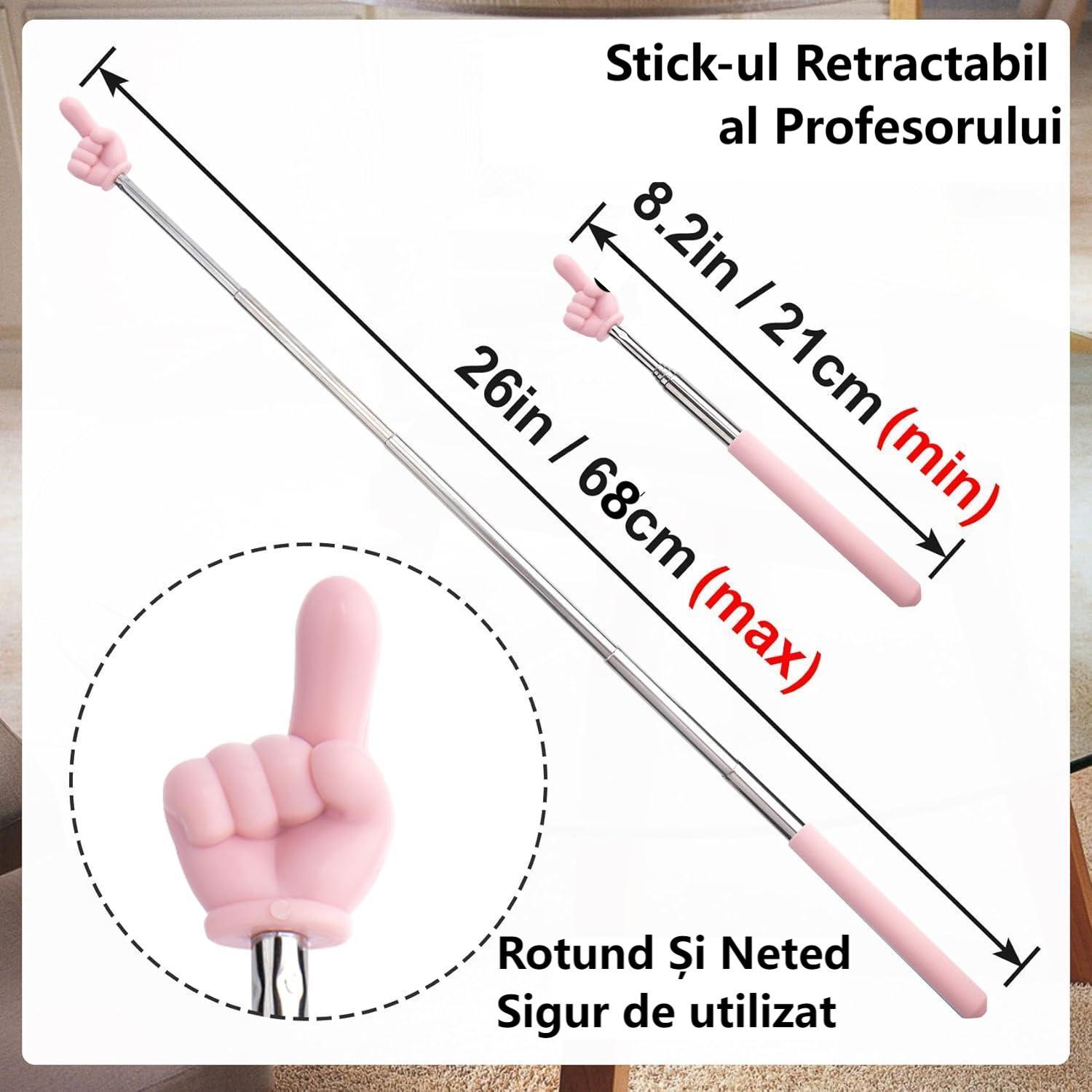 Pointer Extensibil UPGRADAT - 21-68cm - Ideal Aratator pentru Scoala ...