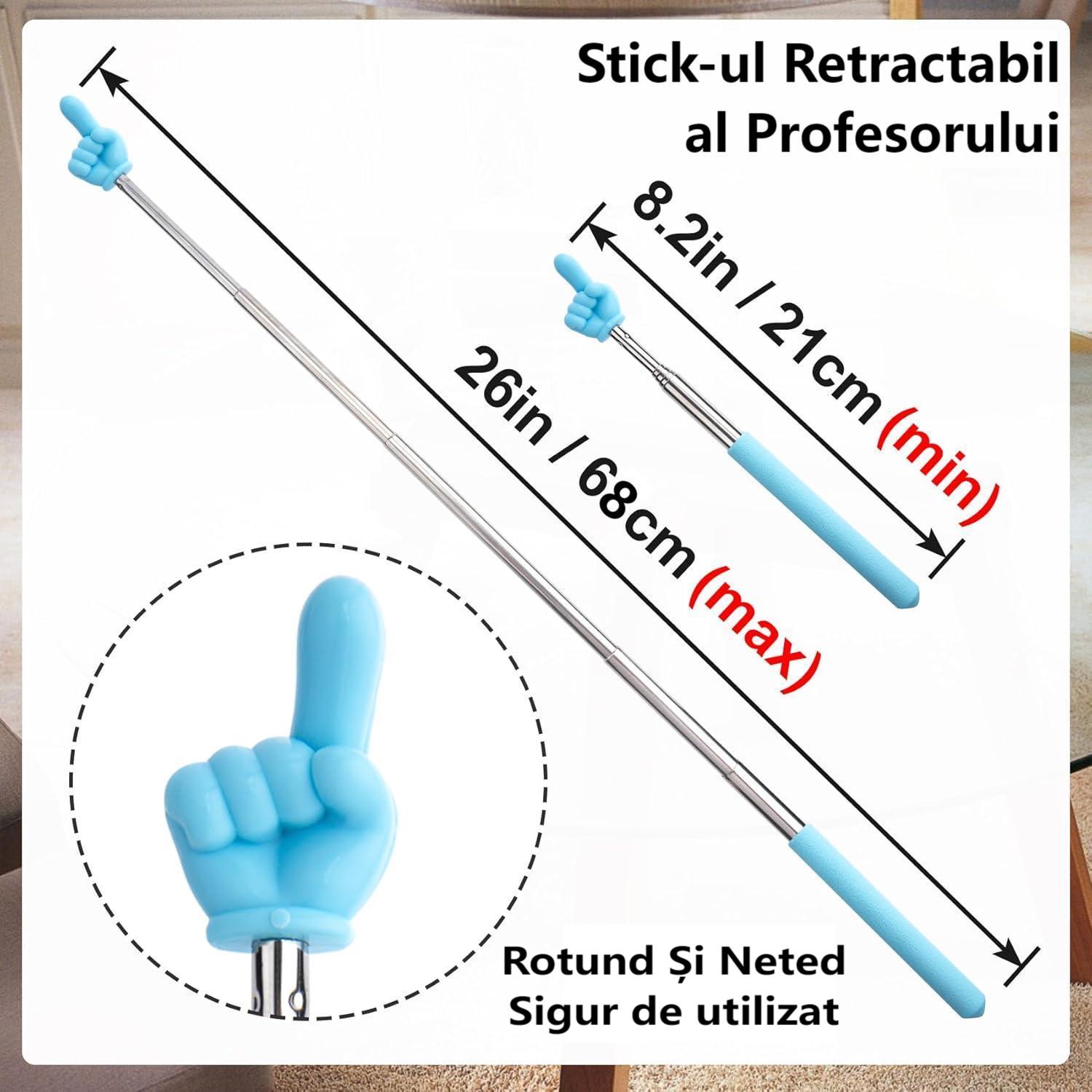 Pointer Extensibil UPGRADAT - 21-68cm - Ideal Aratator pentru Scoala ...