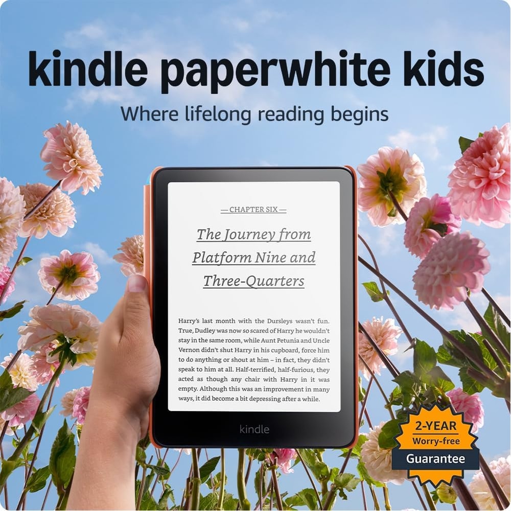 EBook Reader Amazon Kindle Paperwhite Kids Gen 12 2024 Starfish, Ecran 300ppi 7", Wi-Fi ...