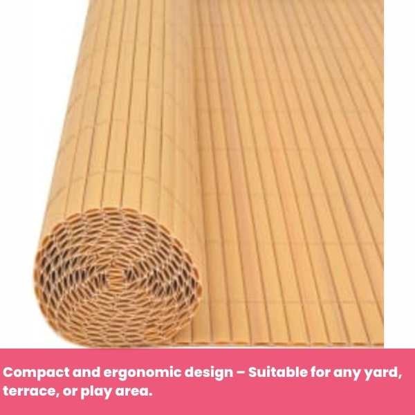 Paravan Decorativ Mercaton din PVC, Imitatie Bambus Natural, pentru ...