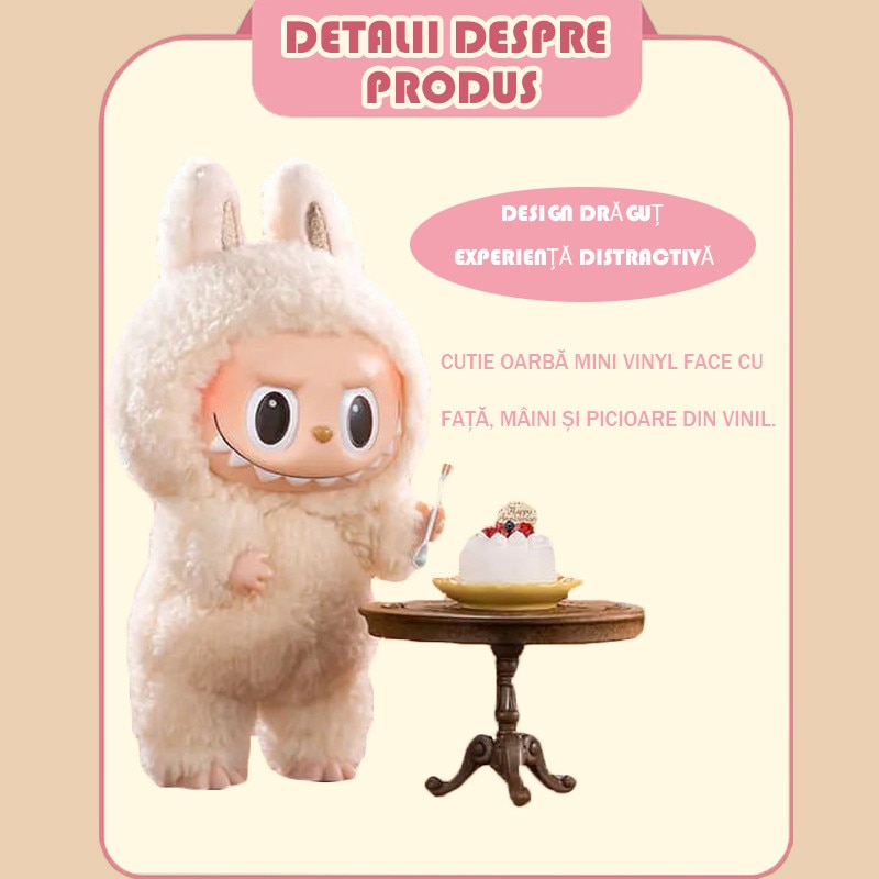 Figurina, Labubu, Material de plus, farmec papusa de plus, lant de chei ...