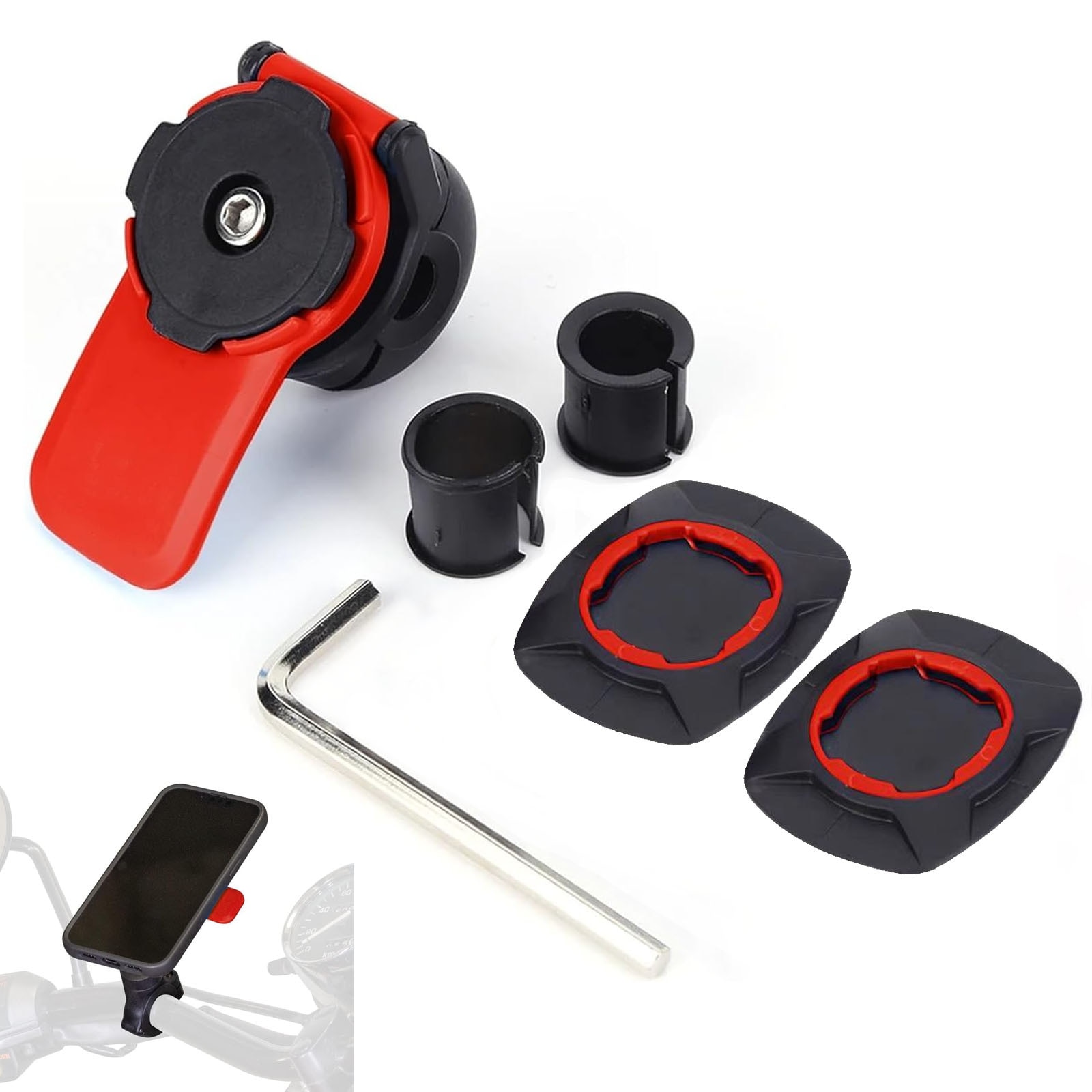 Suport telefon pentru bicicleta/motocicleta, Axroad Mall, Cu feronerie ...