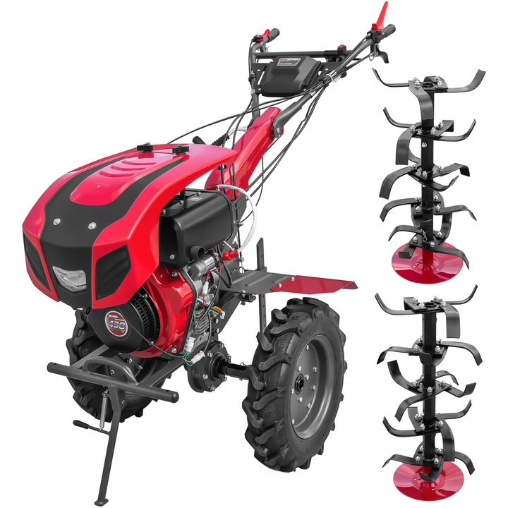 Motocultor Weima WM1100BE, pornire electrica, motor 10 CP, diesel, 2+1 viteze, latime lucru 135 ...