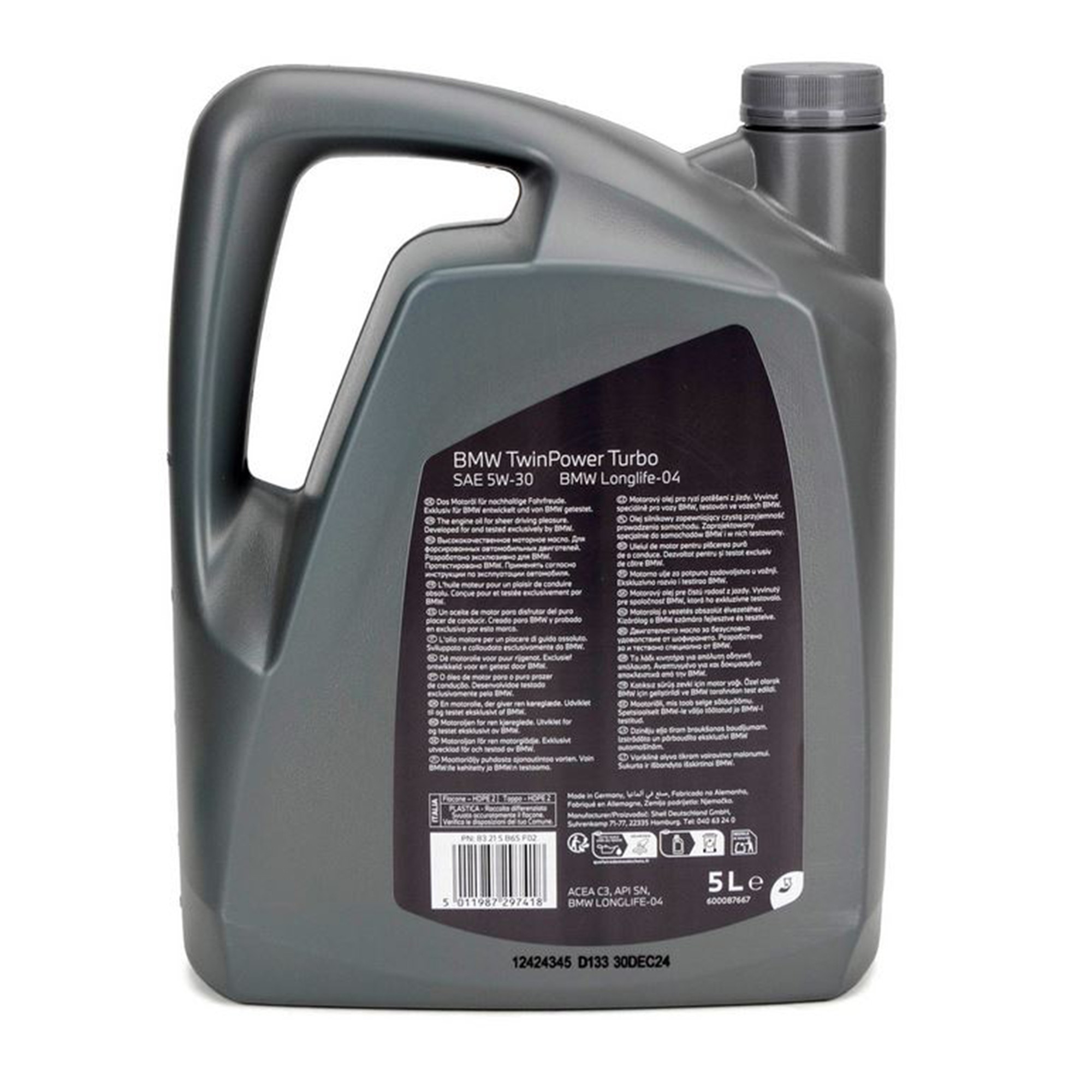 Ulei motor BMW 5W30, Twinpower Turbo Oil Longlife-04 SAE, 5L - eMAG.ro