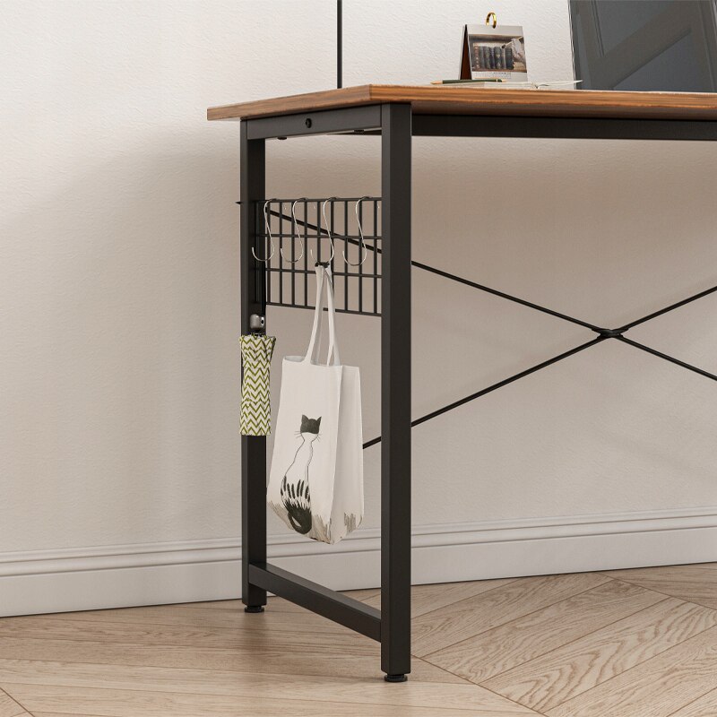 Birou calculator scoala loft industrial rustic maro 100x50x70 cm MUVU ...