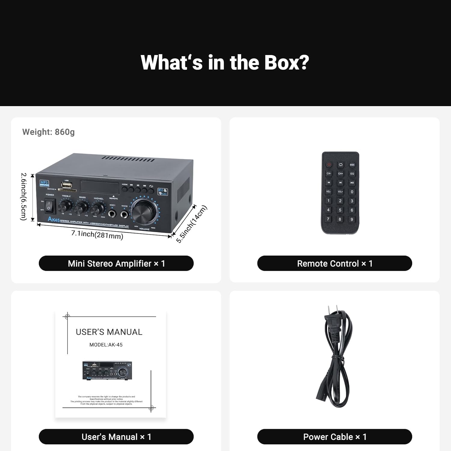 Amplificator audio tip statie cu Bluetooth, HaploS, Functie karaoke ...
