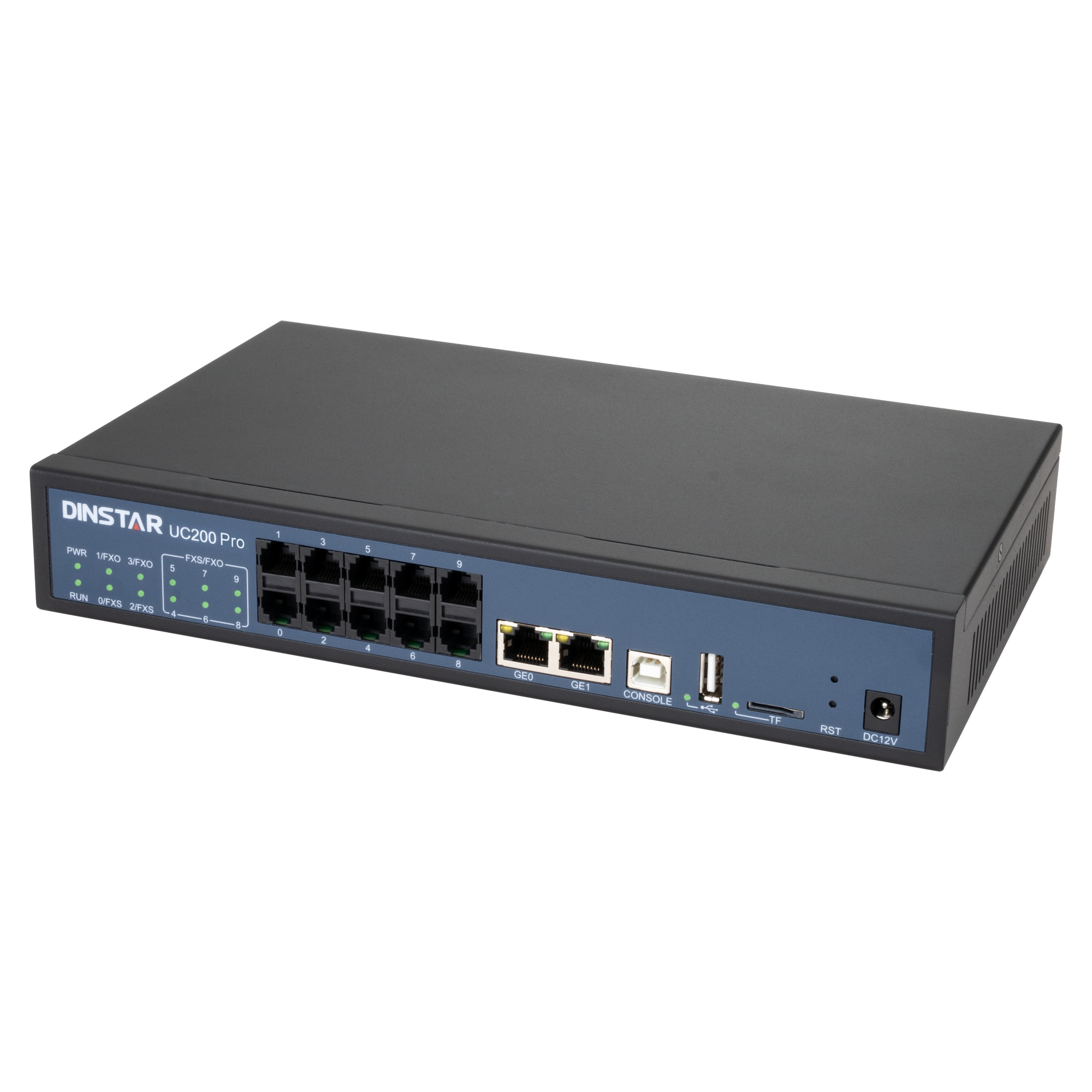 Centrala telefonica Dinstar UC200pro, 2 linii CO, 2 interioare ...