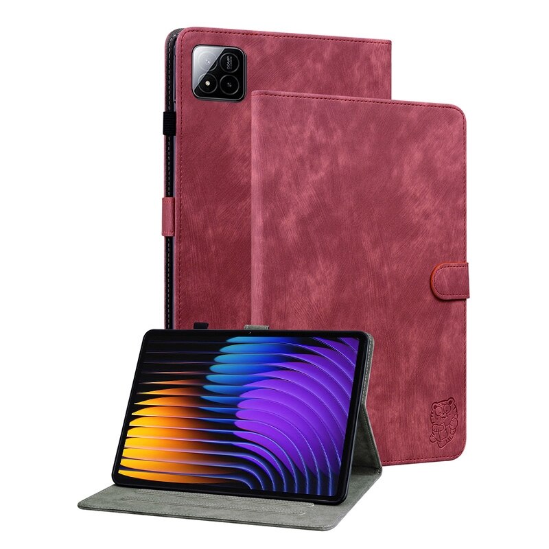 Husa tableta pentru Xiaomi Pad 7/7 Pro, model tigru, piele, tip carte ...