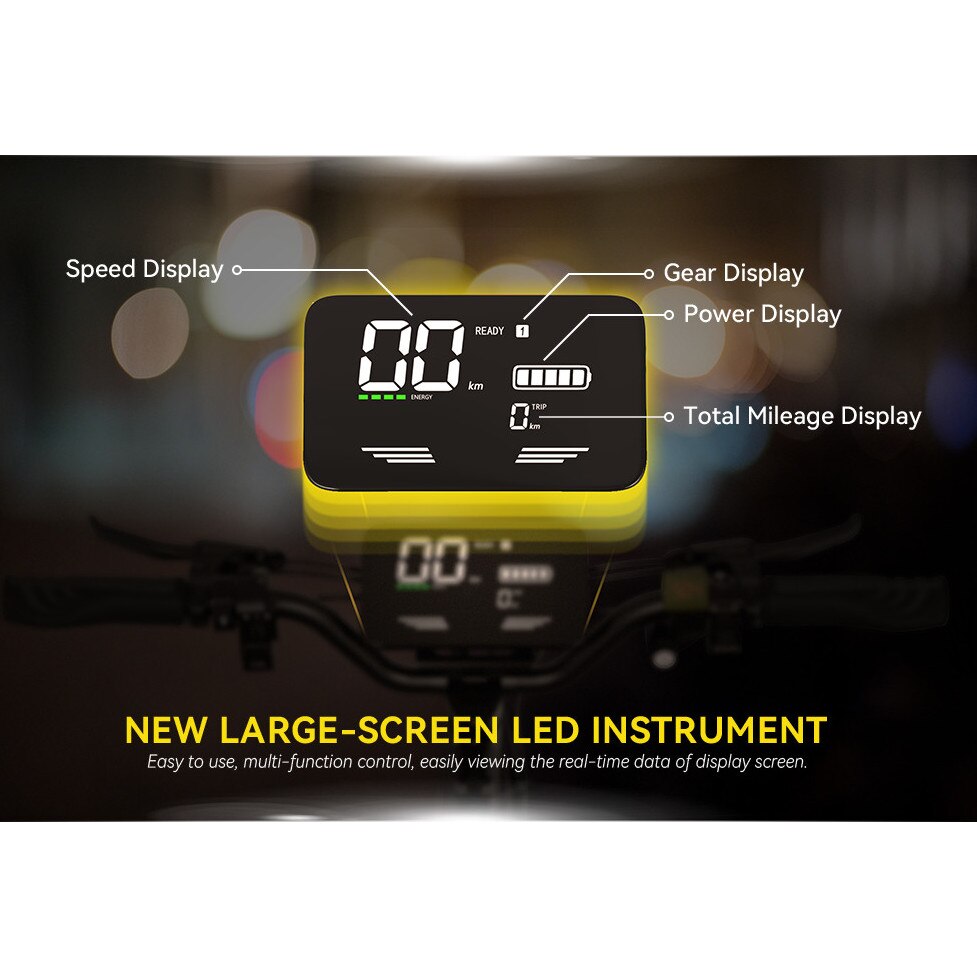 Trotineta electrica OOTD T10, viteza maxima de 50 km/h, distanta maxima ...