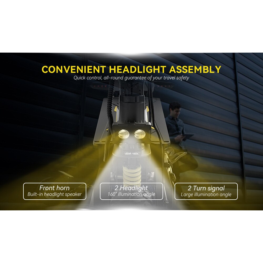 Trotineta electrica OOTD T10, viteza maxima de 50 km/h, distanta maxima ...