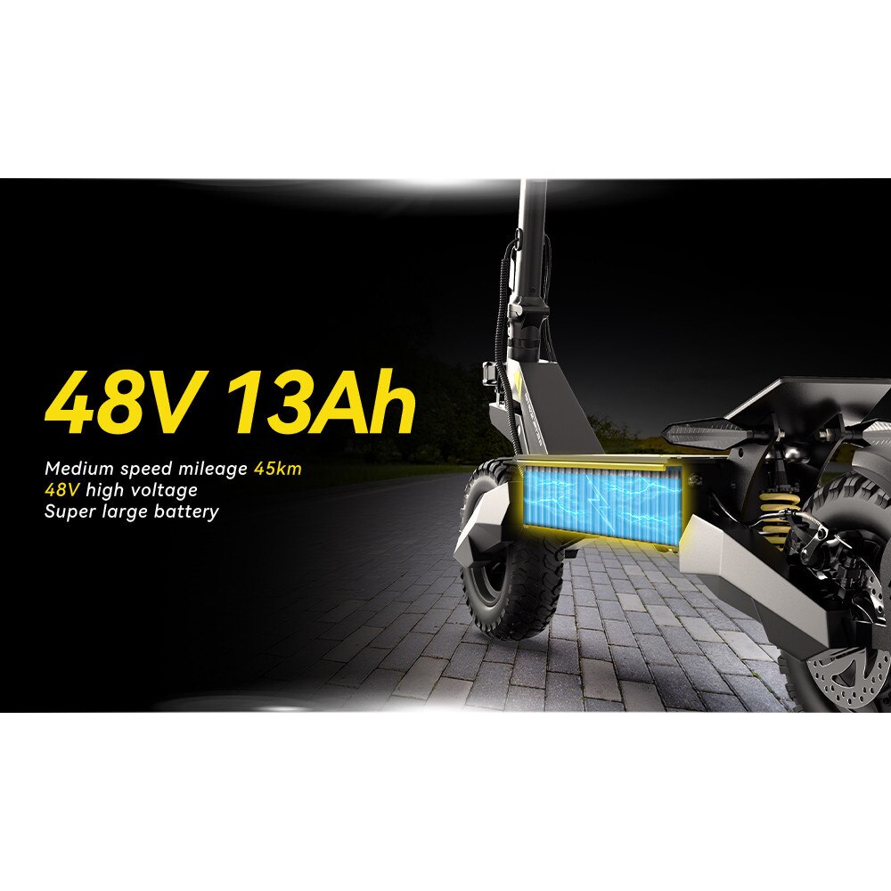 Trotineta electrica OOTD T10, viteza maxima de 50 km/h, distanta maxima ...