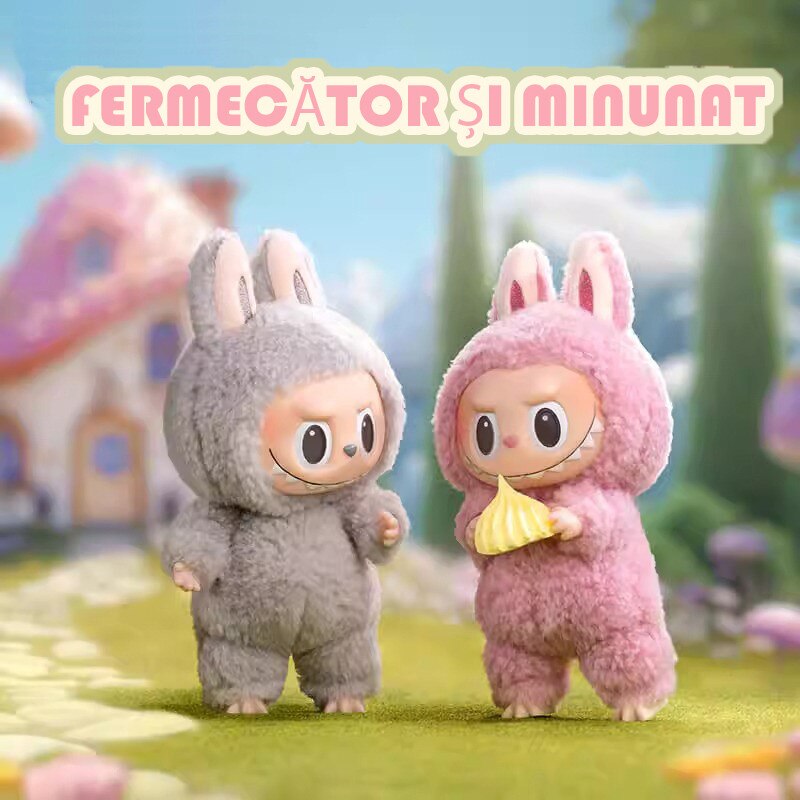 Figurina, Labubu, Material de plus, farmec papusa de plus, lant de chei ...