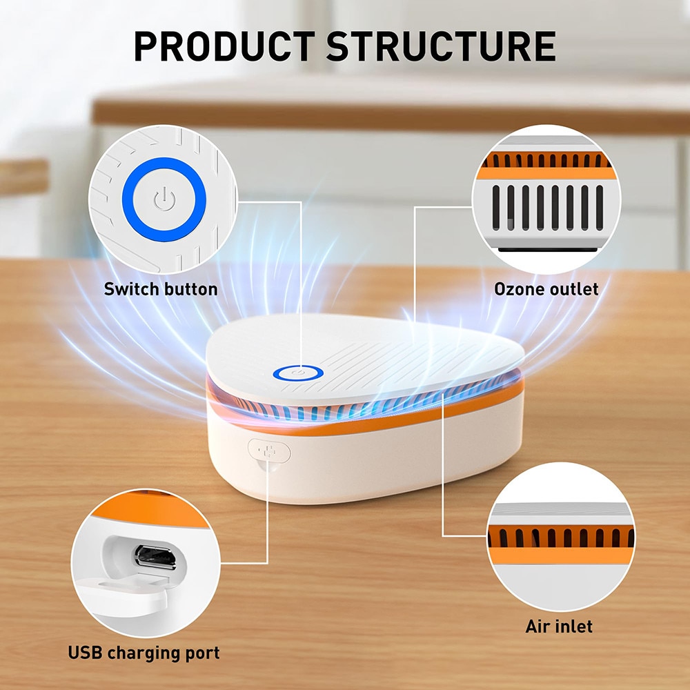 Sterilizator portabil cu ozon, Noonedibs, ideal pentru frigider ...