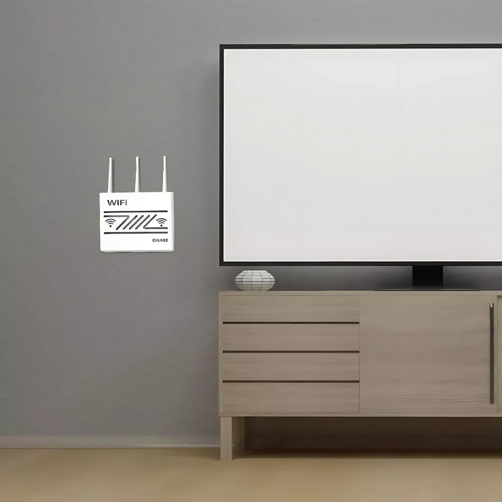 Suport/raft de perete pentru echipament internet/router Bukino®, design ...