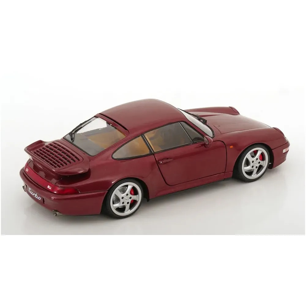 Macheta Porsche 911 993 Turbo visiniu - 1/18 Solido - eMAG.ro