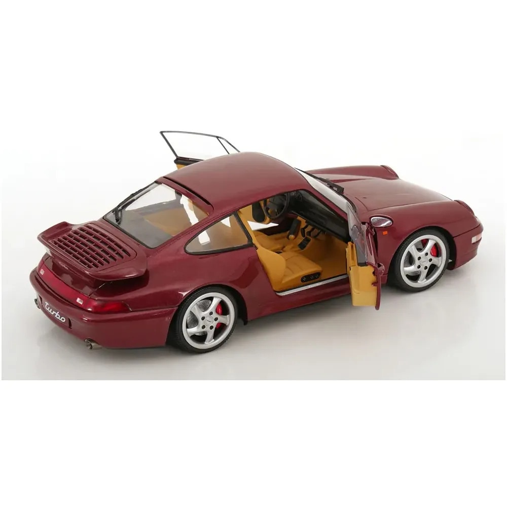 Macheta Porsche 911 993 Turbo visiniu - 1/18 Solido - eMAG.ro